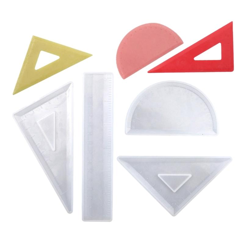 Protractor Triangle Ruler Right Angle Rulers DIY Craft Epoxy Resin ...