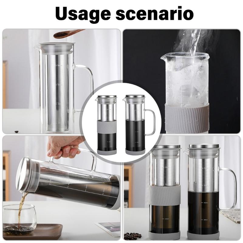 Portable Cold Brew Coffee Machine 800ml Capacity Cold Brew Coffee Pots ...