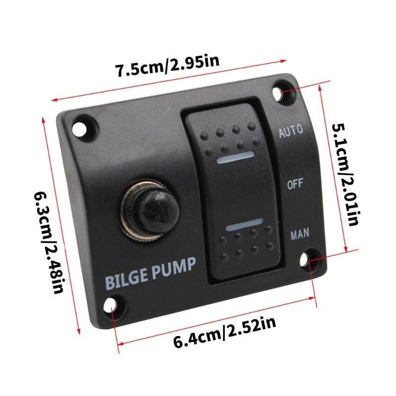 Boat Bilge Pump Control Panel 3 Way Automatic Pump Switch Simple to ...