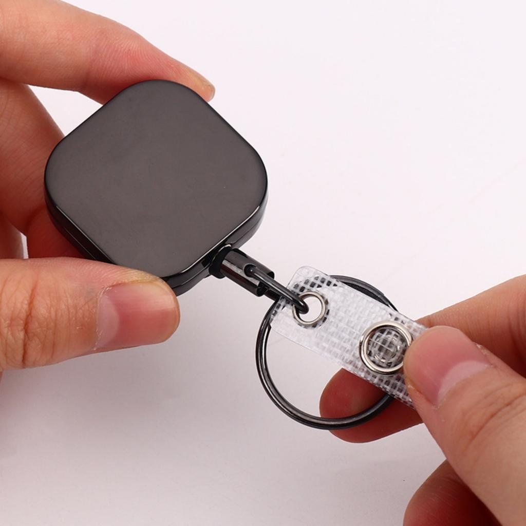 Extendable Carabiner Keychains With Steel Wire Rope For Key Cards Quick ...