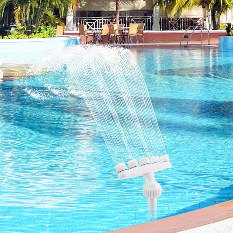 Swimming Pool Water Fountains Five Nozzles Waterfall Sprinkler Pool ...