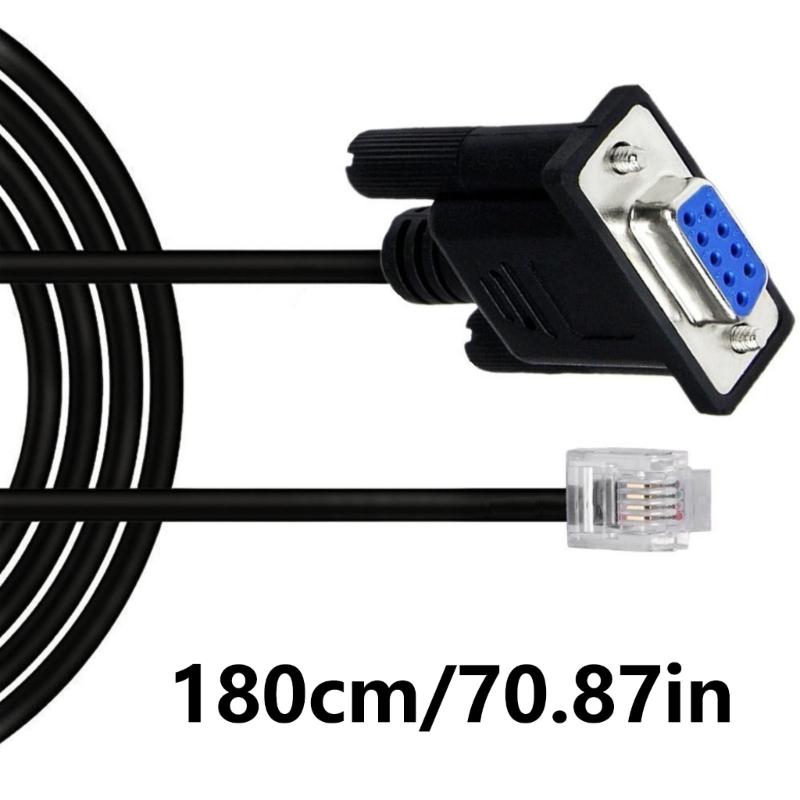 Serial Port DB9Female to RJ11 6P4C Connectors Cable Premium Shielding ...