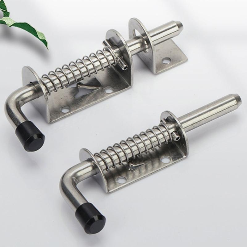 1/2pcs Spring Loaded Latches Pins Heavy Duty Sliding Door Lock ...