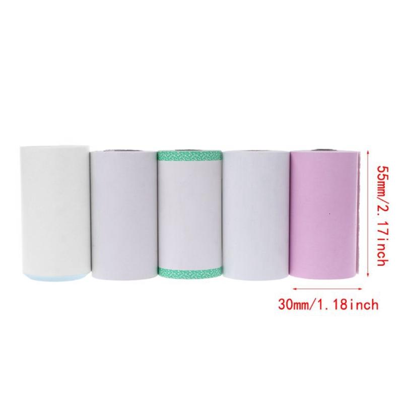Photo Paper Mini Printable Sticker Roll Thermal Printers Clear Printing ...