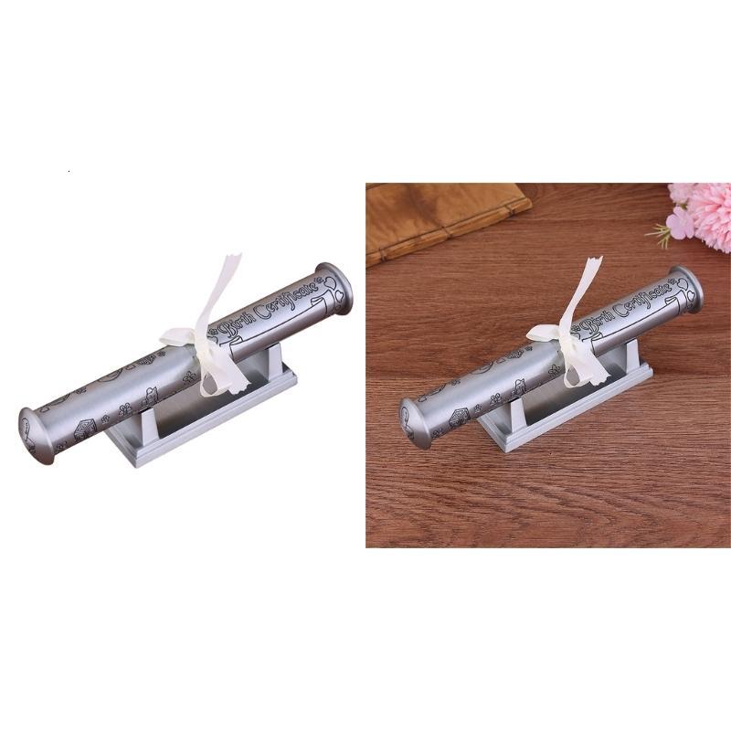 Certificate Holder Marriage Certificate Tube Silver Plated Zinc Alloy ...