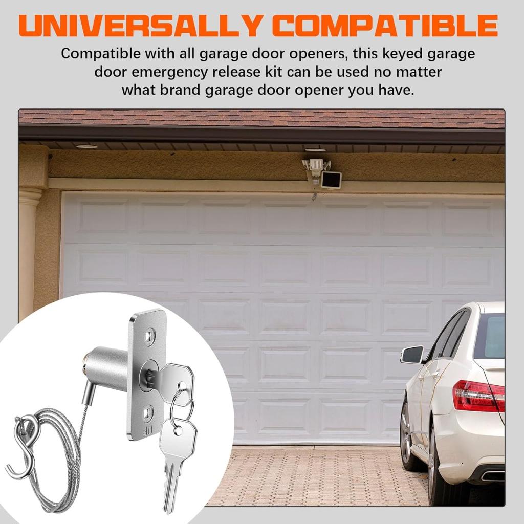 Universal Manual Garage Door Lock Heavy Type Stainless Steel Overrides ...