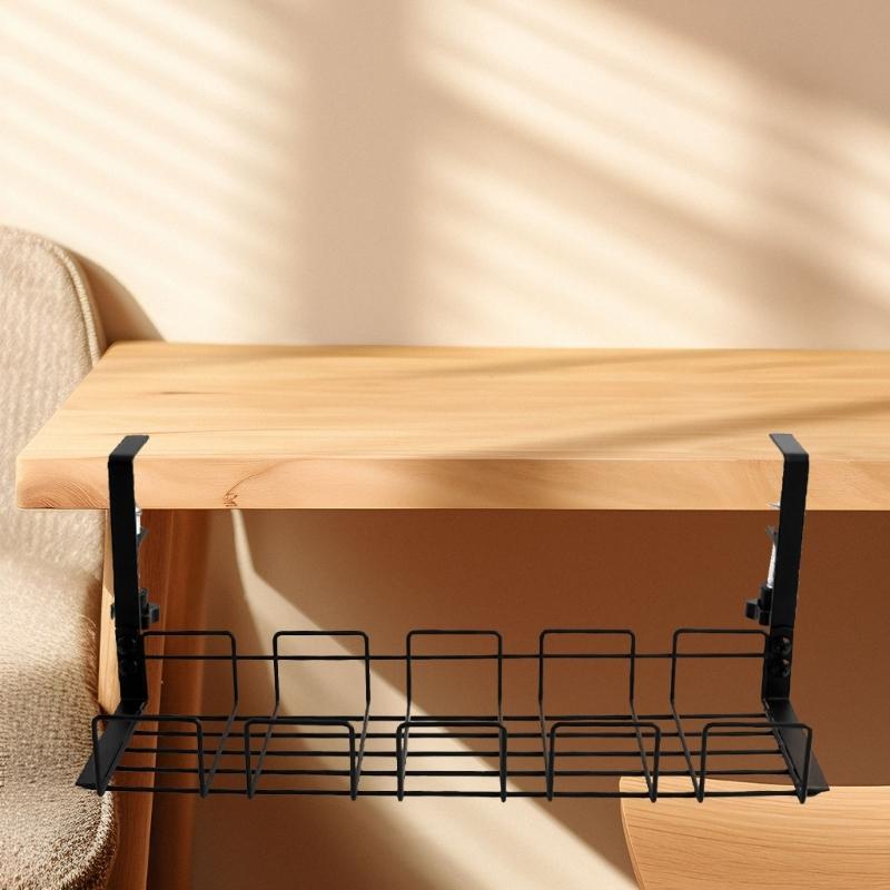 Durability Adjustable Under Desk Cable Management Tray for Various Desk ...
