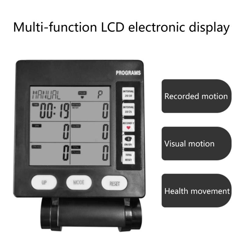 LCD Digital Display Health Tracking Rowing Machine Counter Fitness ...