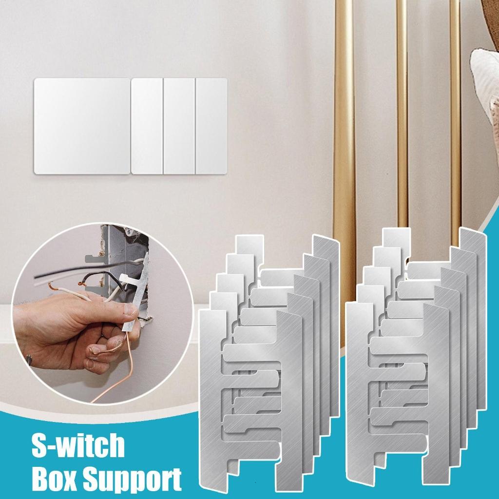 10Pcs Switch Box Support Electrical F Clip Mounting Straps Electrical ...