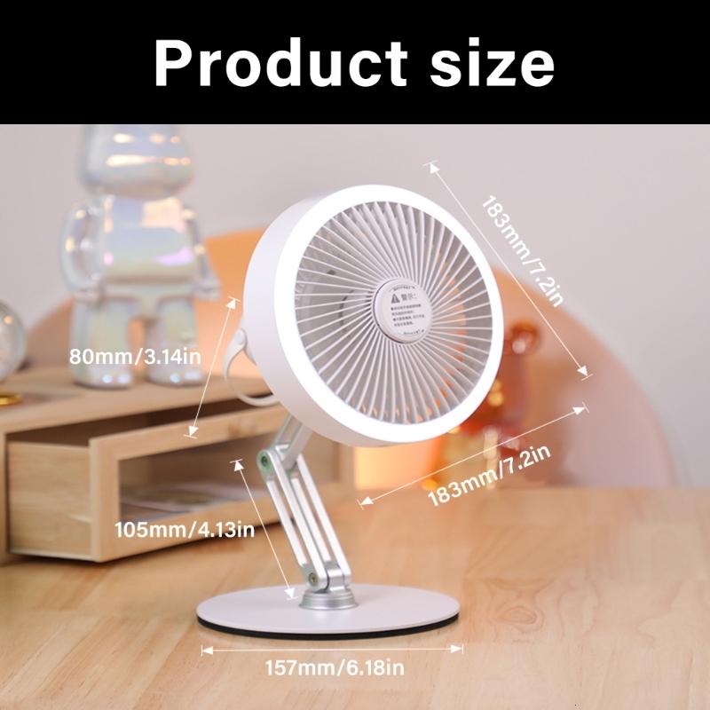 Portable Space Saving Foldable Table Fan 3 Speed USB Chargeable Cooling ...