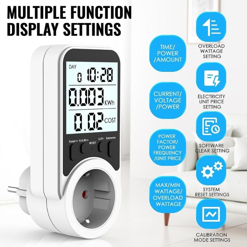 Power Meter Port Electricity Consumption Meter Electrical Device Power ...