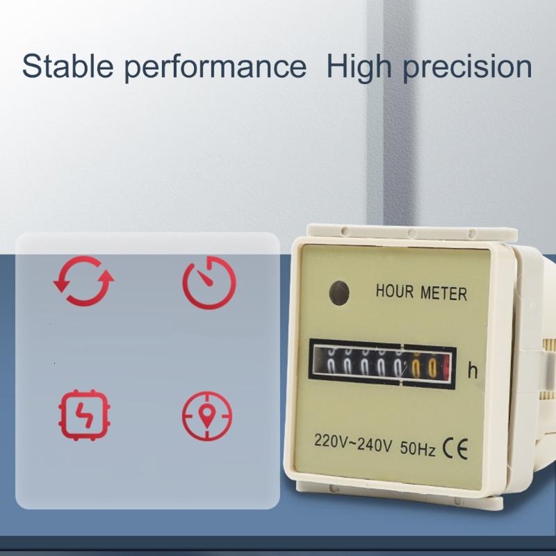 220V-240V Electronic Hermetic Counter Digital Hour Meter Gauge 220V ...