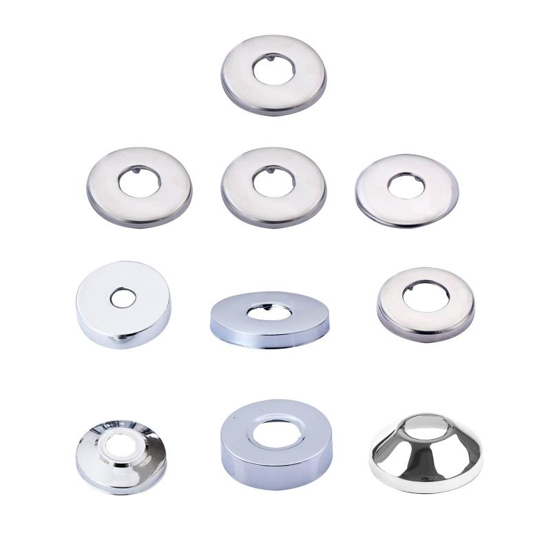 Snap-on Faucet Decorative Cover Stainless Steel Split Round Escutcheon ...