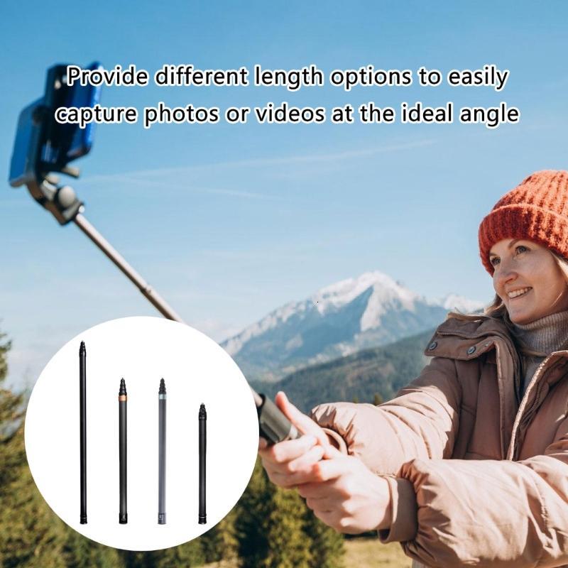 Carbon Fiber Selfie Stick for Action Camera, Lightweight Extendable ...