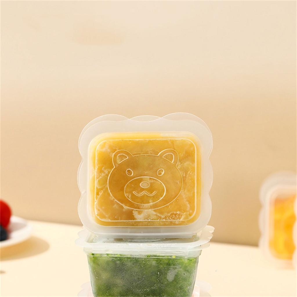 6xLovely Bear Baby Food Organizer Case Complementary Food Box with ...