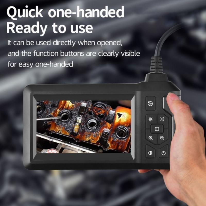 Inspection Camera Industrial Endoscope with LED Light and Bracket USB C ...