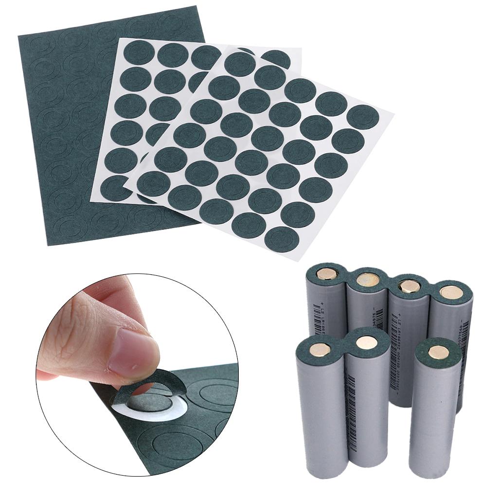 100pcs/sheet 18650 Battery Insulation Gasket Pads Barley Paper Li Cell ...