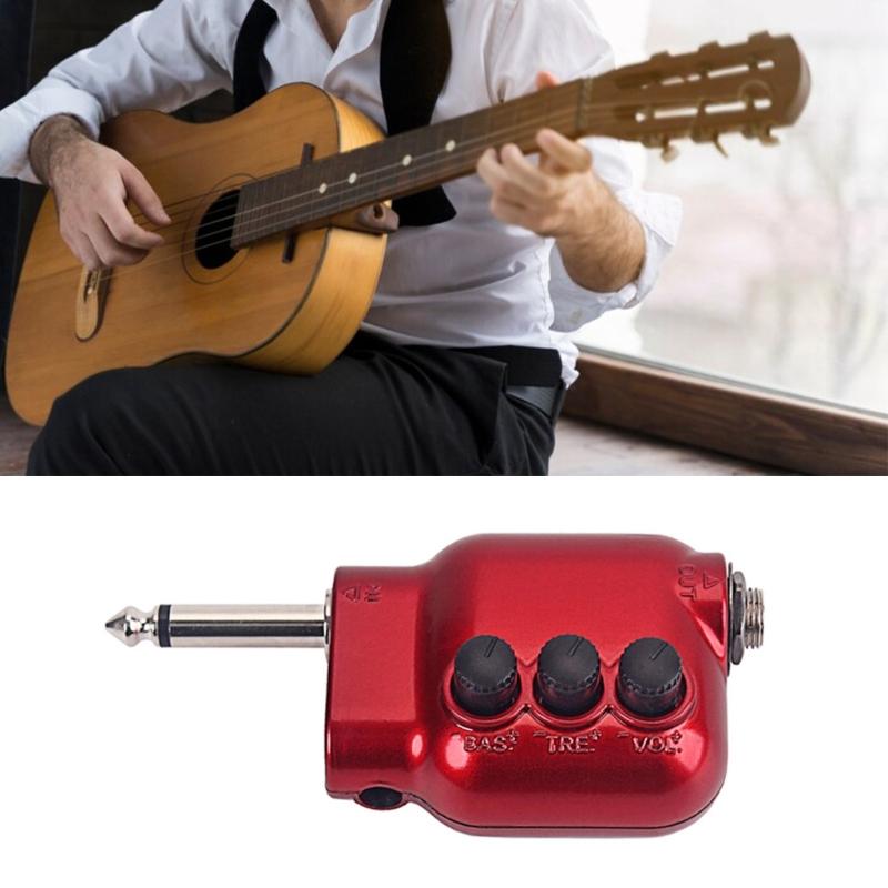 Small Preamplifier Preamp Guitars Pickup EQ Equalizer Preamplifier 6 ...