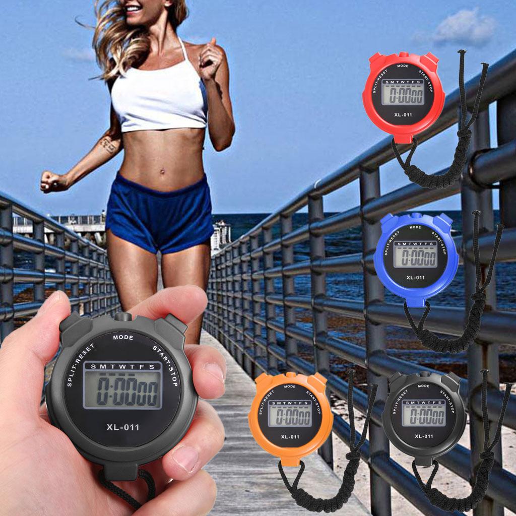 Classic Digital Professional Handheld LCD Chronograph Sports Stopwatch ...