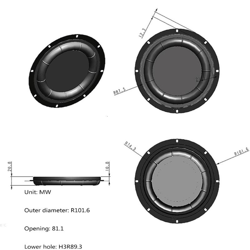 Achieve Richer Bass Silicone Woofer Diaphragm for Speakers Subwoofer ...