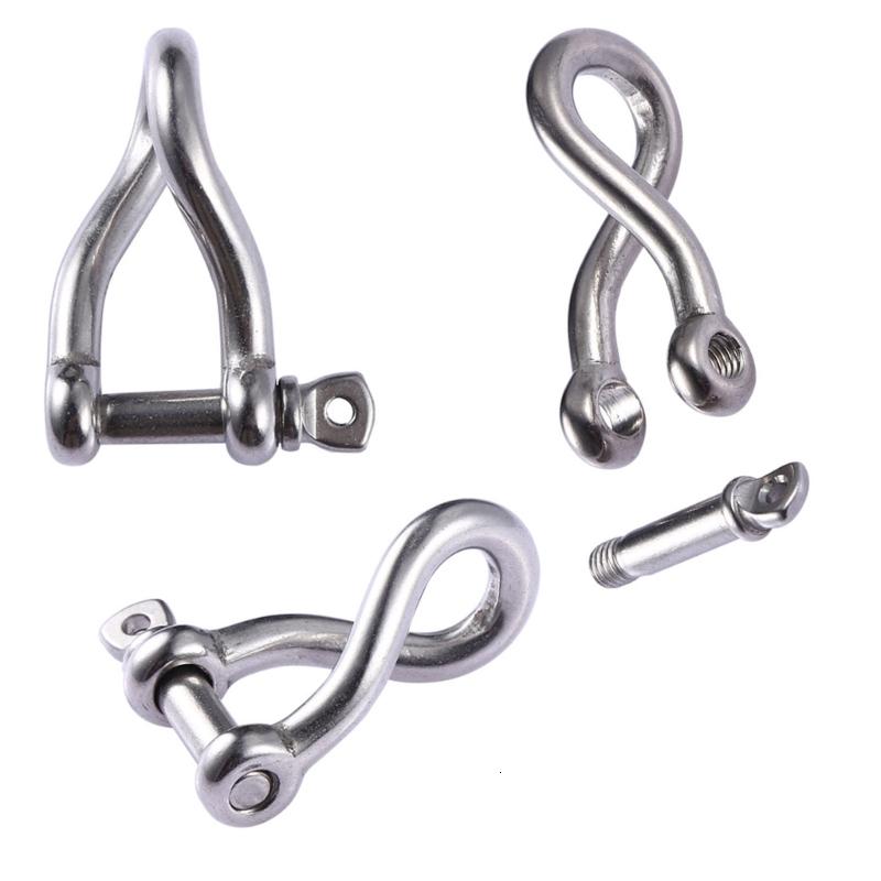 Screw Pin Shackle Twisted Shackle Screw Pin Rustproof Heavy Duty ...