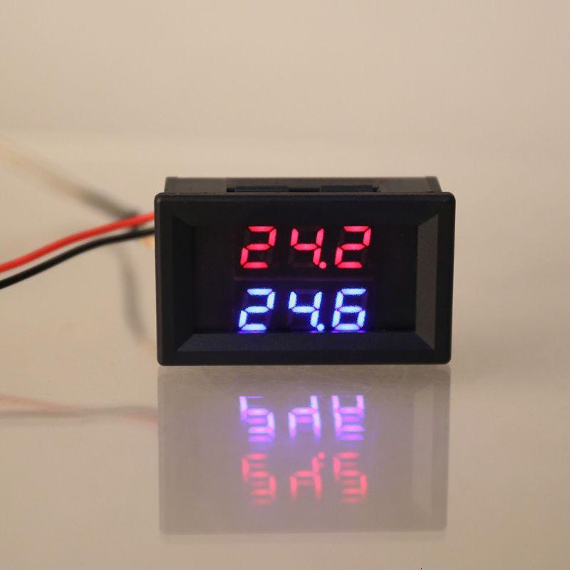 Upgrade Digital Temperature Meter Dual Display K-Type Thermocouple Temp ...