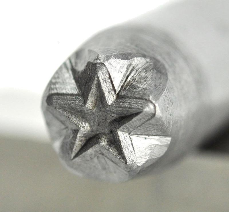 Set of 3 Star Shaped Metal Stamping Tools for Leather Crafting Punch ...