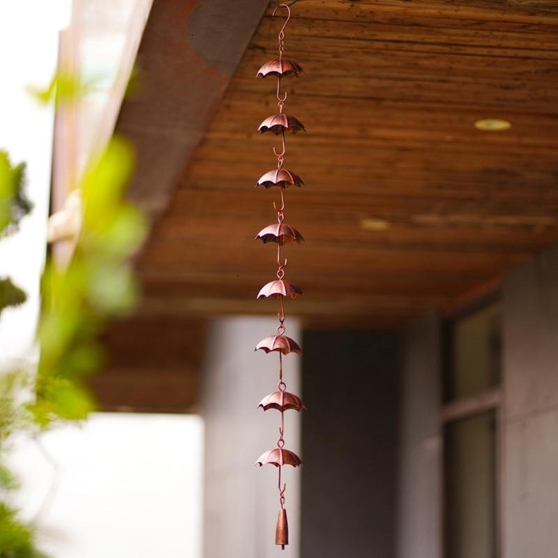 Rain Chain Decorative Rain Chain for Gutters, 8 Umbrellas Garden Rain ...