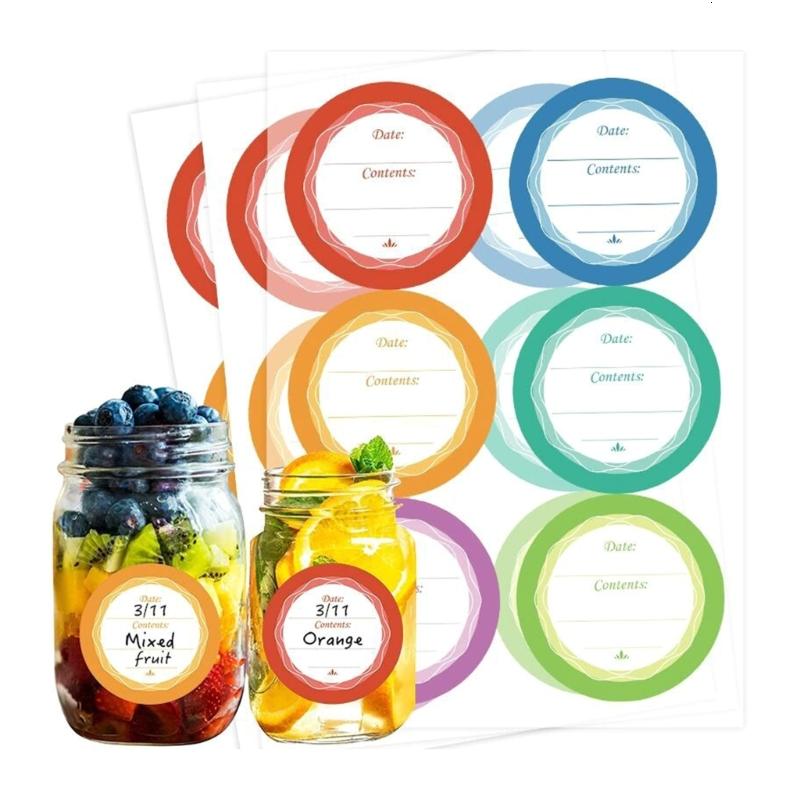 Date Stickers Food Labels Stickers Waterproof Kitchen Labels Removable ...