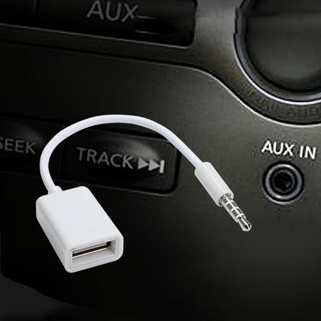 Universal 3.5mm USB to AUX Converter Connection Cable for Vehicle Sound ...