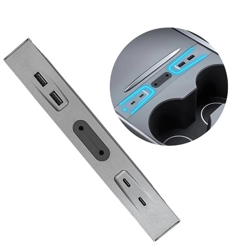 USB Hub Port High Speed Glove Box Docking Station Adapter Splitter for ...