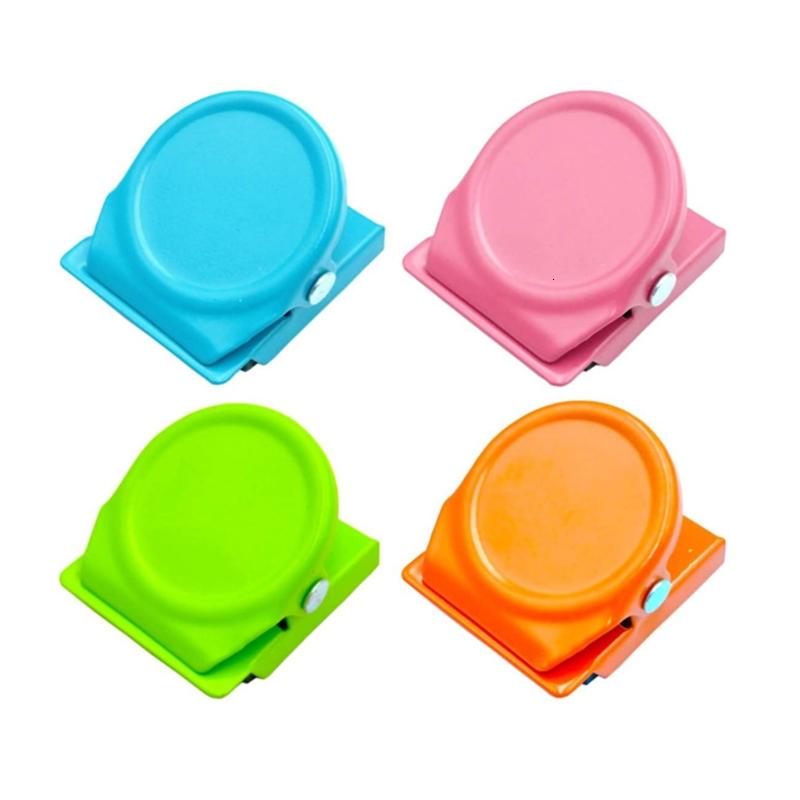 Classic Colored Magnetic Memo File Metal Clamp for Classroom Whiteboard ...