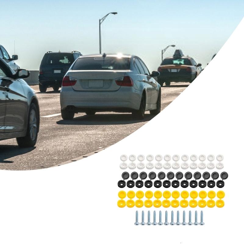 Stainless Steel Car License Plate Screw Caps In Three Color For ...