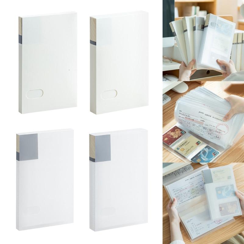 Plastic Receipt Storage Case Receipt Folder 40 80 Pocket Receipt Wallet ...