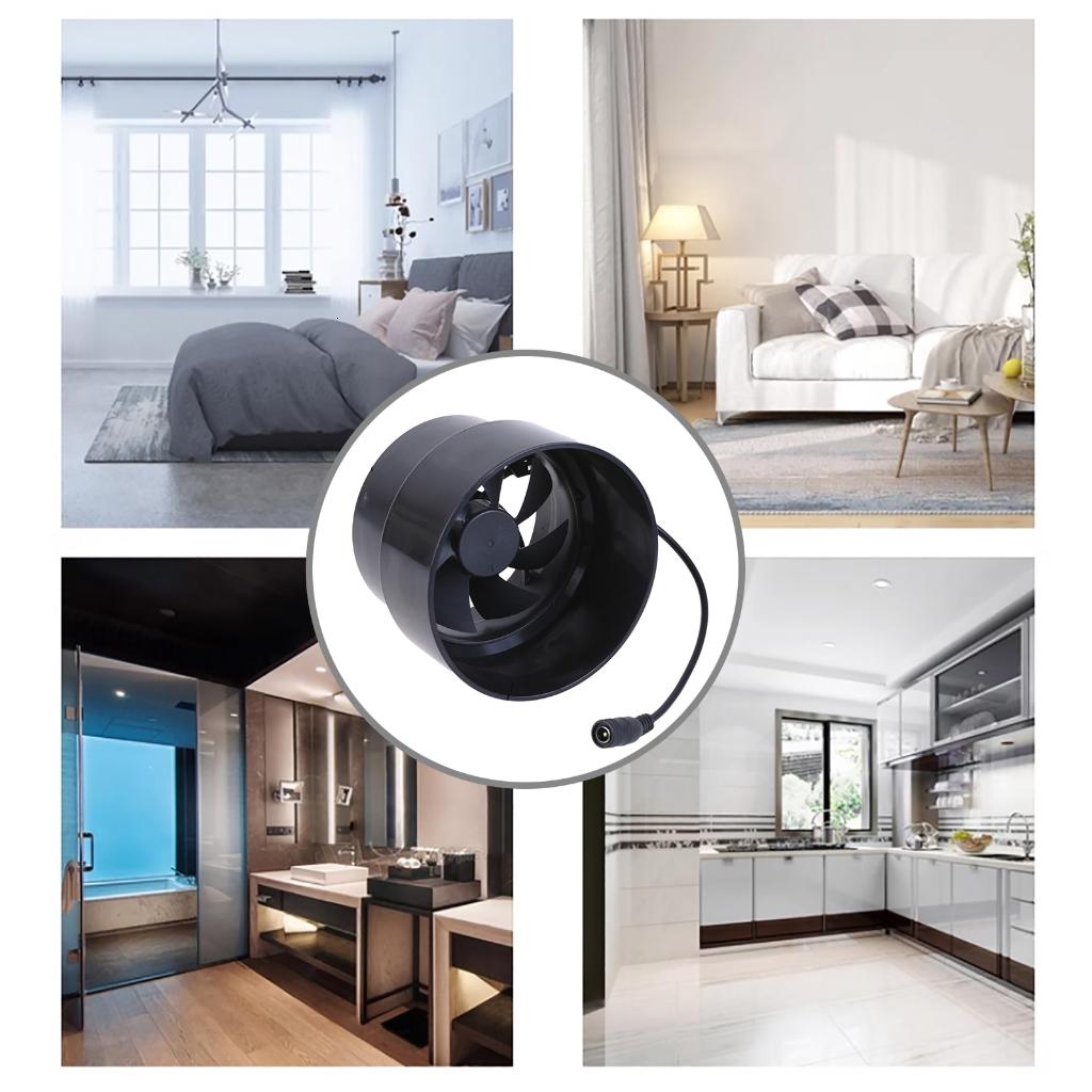 Easy Installation Powerful Duct Exhaust Fan 110mm to 100mm for Odor ...