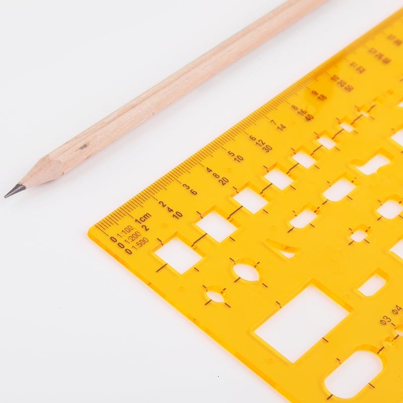 Architecture Building Drawing Template Ruler Stencil Measuring Tool New ...