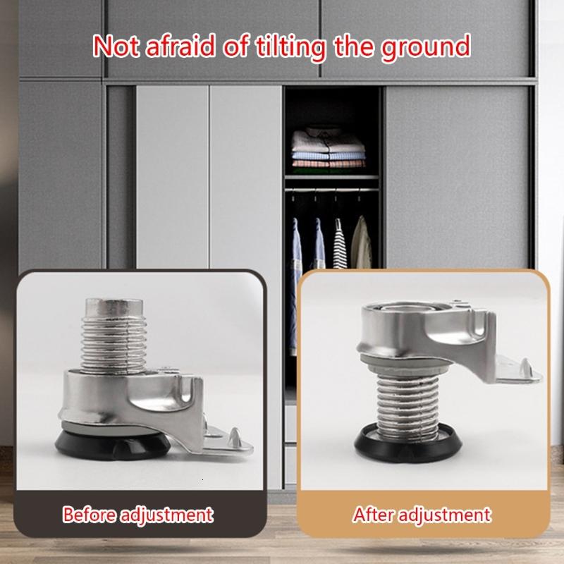 4Pcs Heavy Duty Furniture Levelers Adjustable Table Leg Leveler for ...