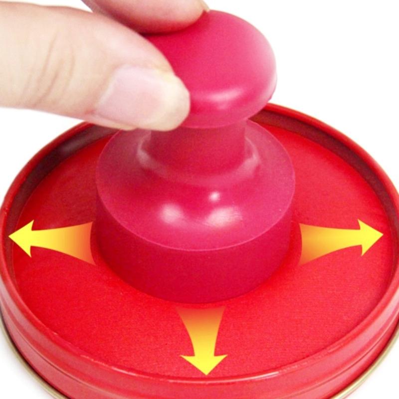Round Red Stamp Pad Chinese Yinni Pad Quick-Dry Red Ink-Paste Red Stamp ...