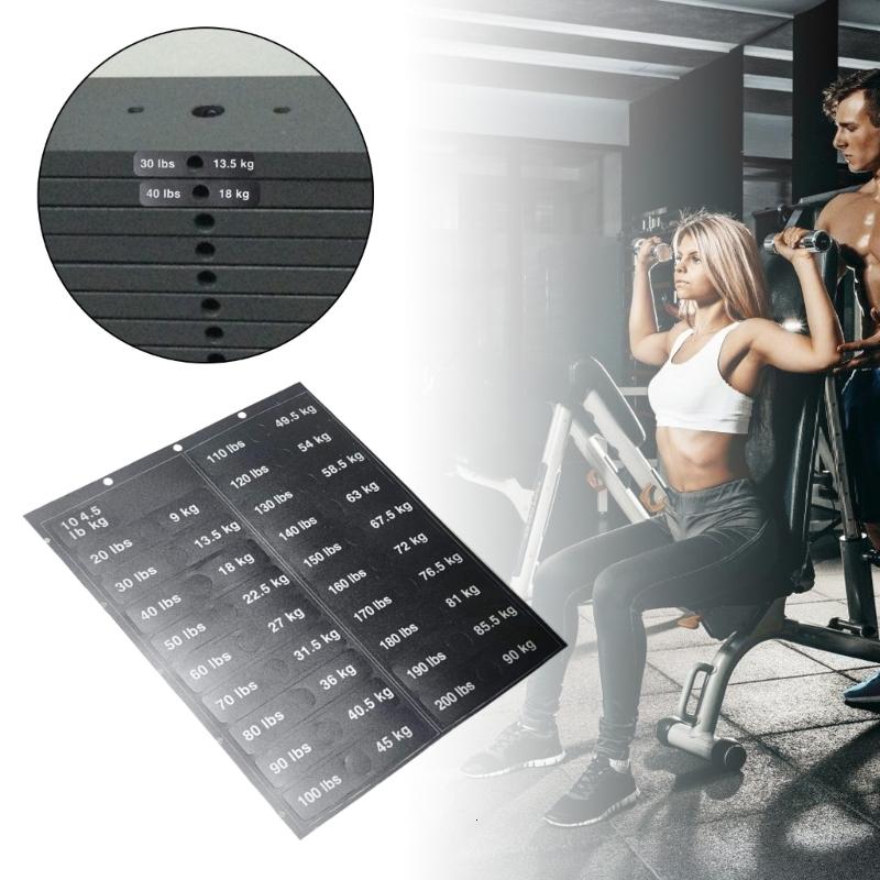 Weight Sticker Labels 4.5kg to 90kg Weight Stack Labels Gym Weight ...
