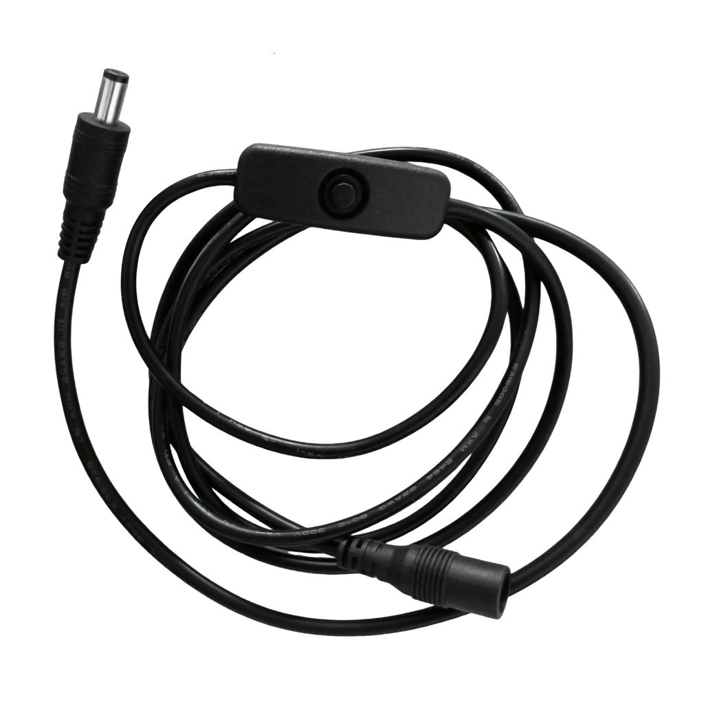 Manual Inline Power Switches Extension Cable Male to Female 5.5x2.1mm ...