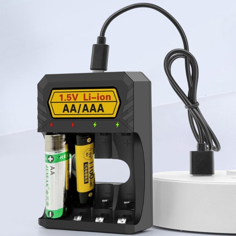 LED Indicator Lithium Battery Charger for Triple A/ AA Rechargeable ...