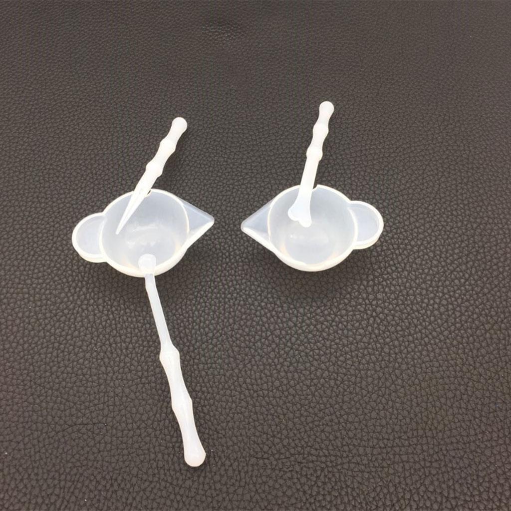 Silicone Mixing for Epoxy Resin Paint Pouring Cup Mixing Cups Scraper ...