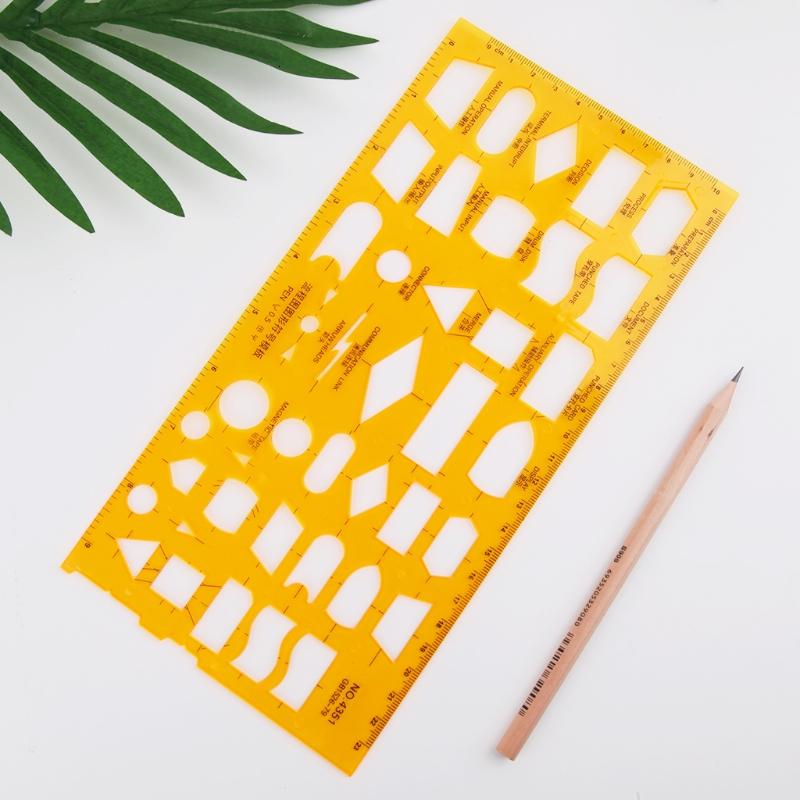 K Resin Flow Chart Symbol Drafting Template Ruler Stencil Measuring ...