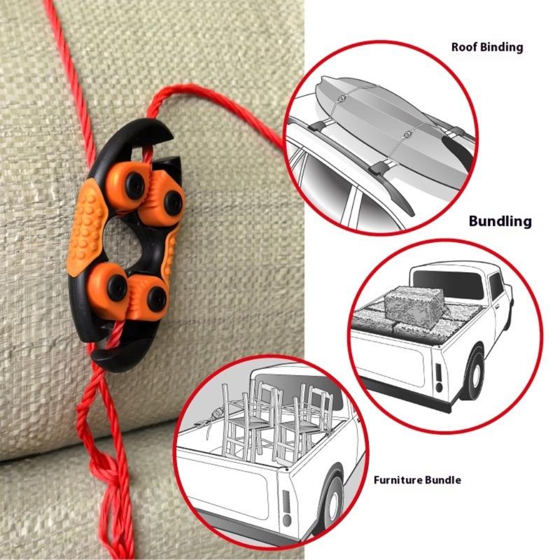 Nylon Cord lock Rope Cleats Quick Tying Device Ball Bearing Fast Entry ...