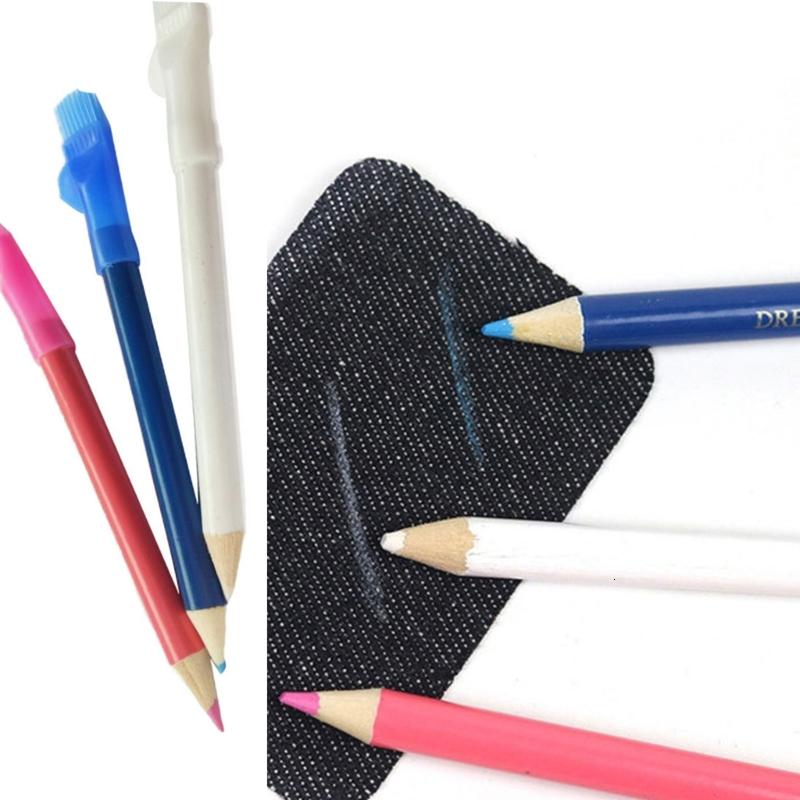 3 Pcs Fabric Marking Pencil Tailor Chalk with Brush Sewing Fabric ...