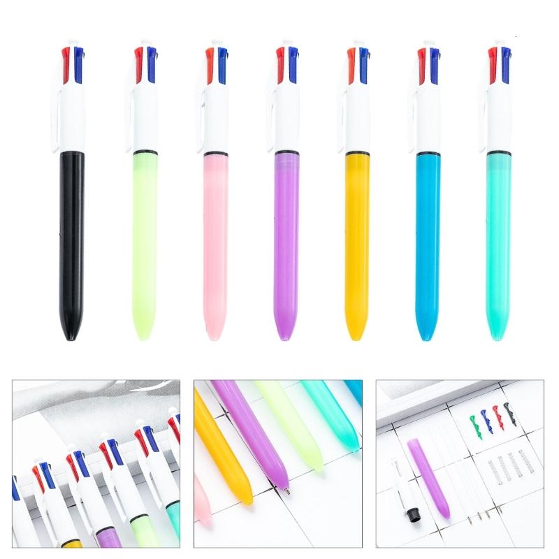4-Color-in-1 Pen Retractable Ballpoint Pen, 1.0mm, Green, Blue, Redness ...