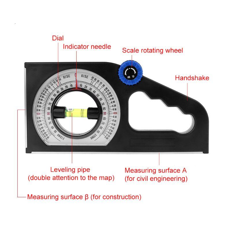 Multifunction Slope Measuring Instrument Universal Bevel Protractor ...