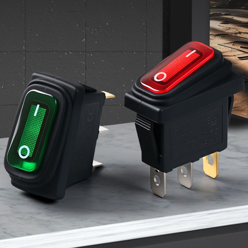 Practical IP65 Black Device Switches 250V 16A for Wet Environment Daily ...