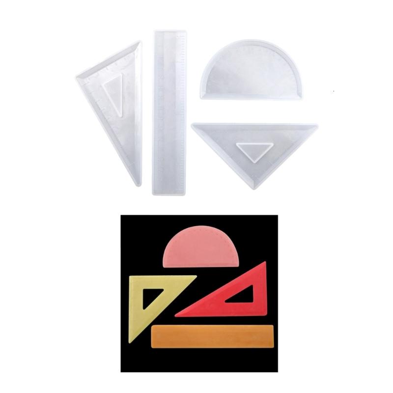 Protractor Triangle Ruler Right Angle Rulers DIY Craft Epoxy Resin ...