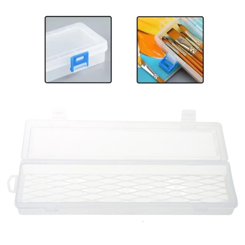 14 Inch Plastic Tool Box with Transparent Lid Rectangular Long Storage ...